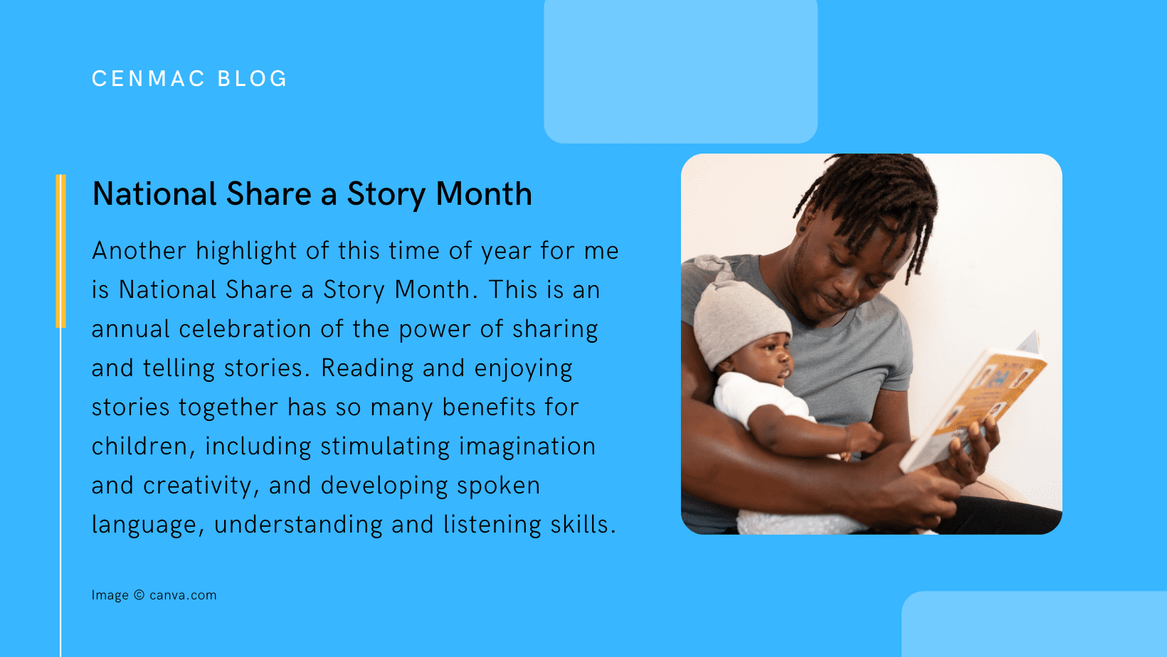 National Share a Story Month - CENMAC