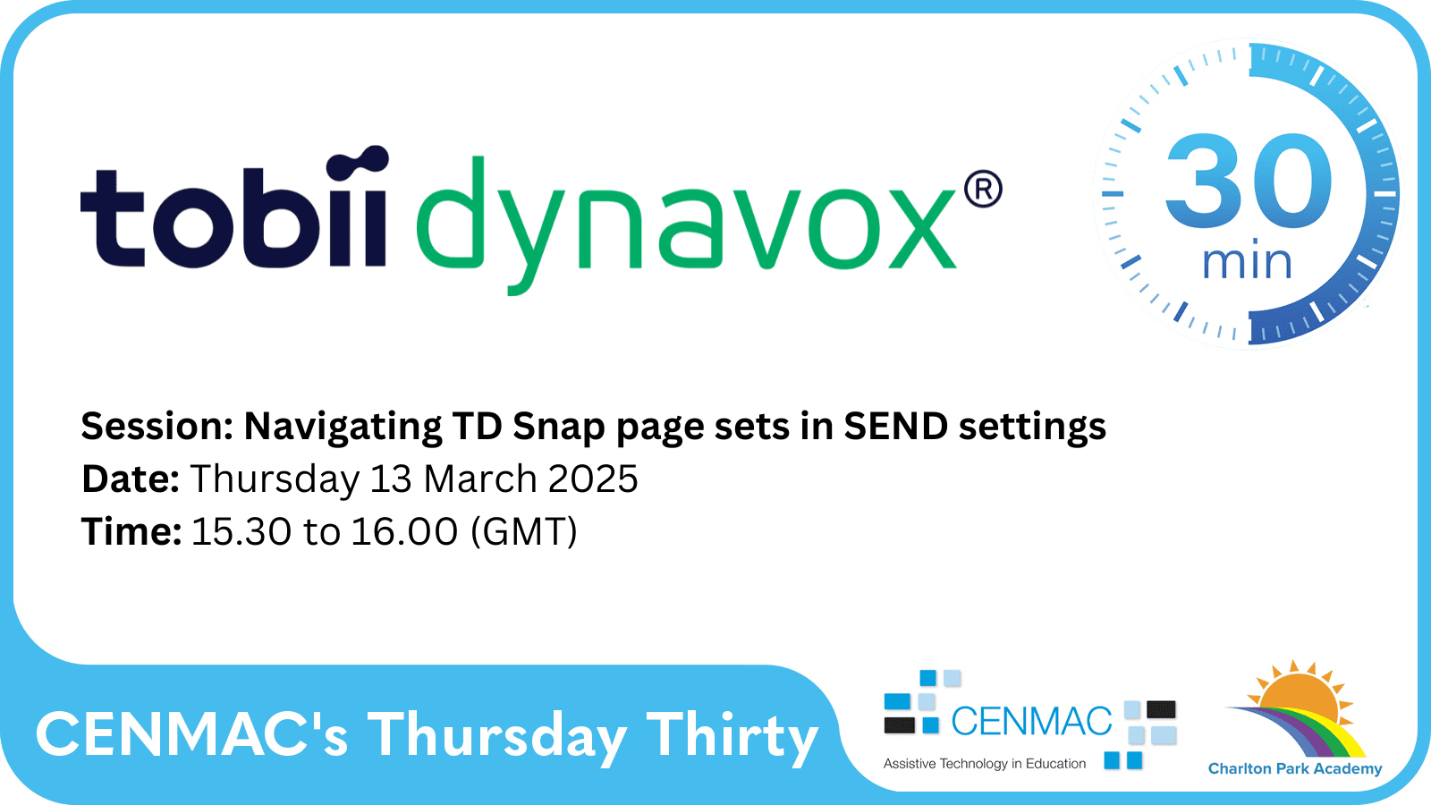 Navigating TD Snap page sets in SEND settings - CENMAC